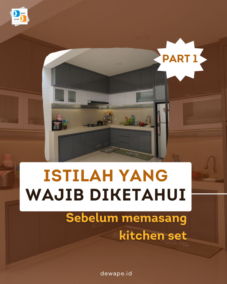 Istilah Pada Kitchen Set, Part 1